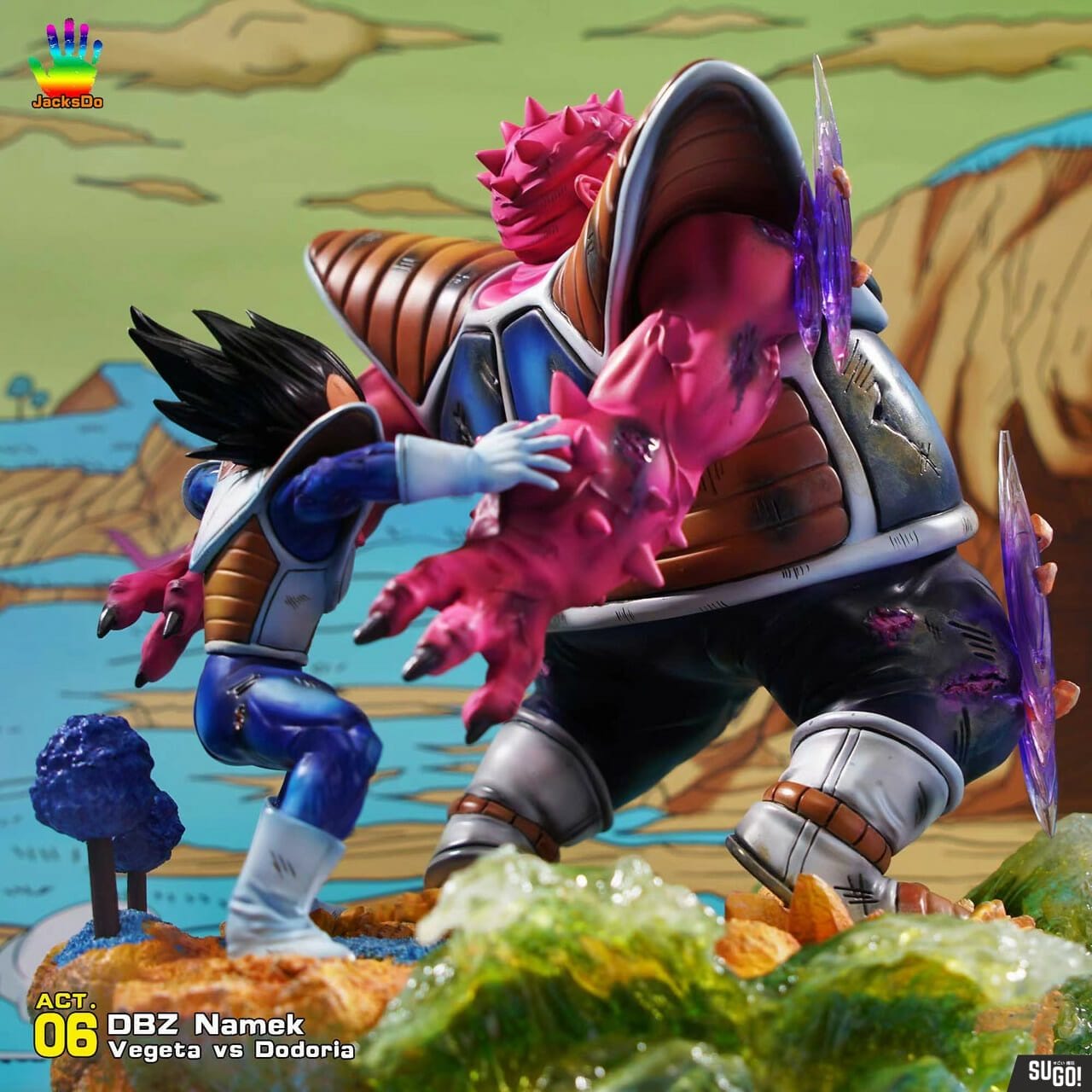 JacksDo Studio Dragon Ball Vegeta vs Dodoria 1/8 GK Statue - Sugo Toys ...