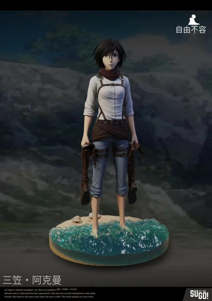 Freedom Studio Attack On Titan Mikasa Ackerman & Armin Arlert GK Statue ...