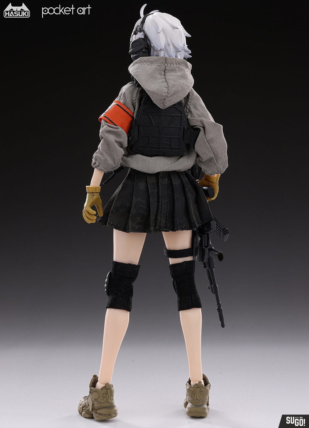 HASUKI Pocket Art Series PA003 Rifleman Sasha Watabe Figure 1/12 PVC ...