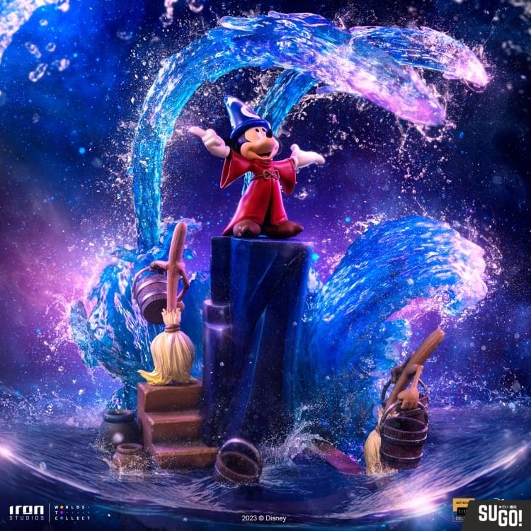 Iron Studios Fantasia Mickey Deluxe Art Scale Limited Edition 1/10 Statue - Sugo Toys | Action ...
