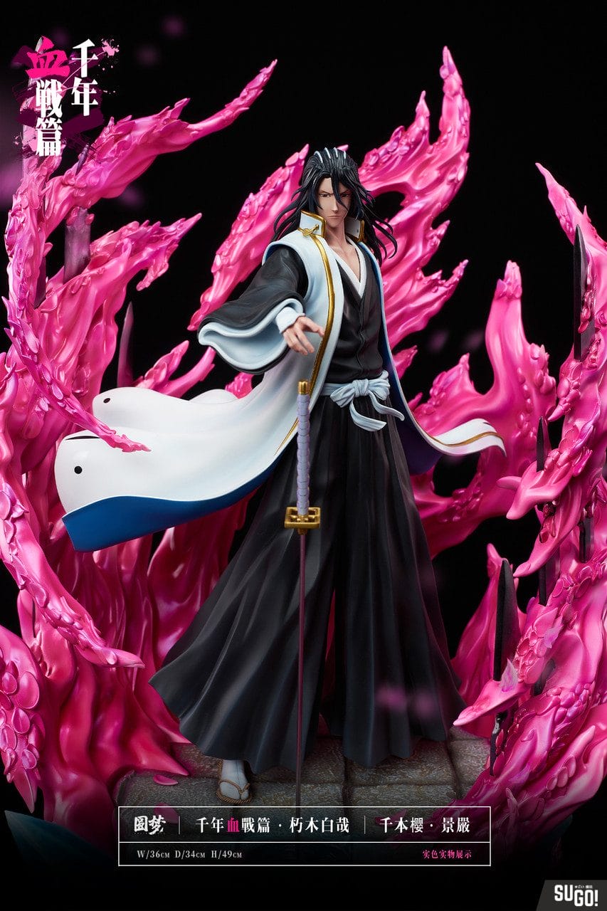 YuanMeng Studio Bleach Kuchiki Byakuya Solid Color Ver. 1/6 GK Statue ...