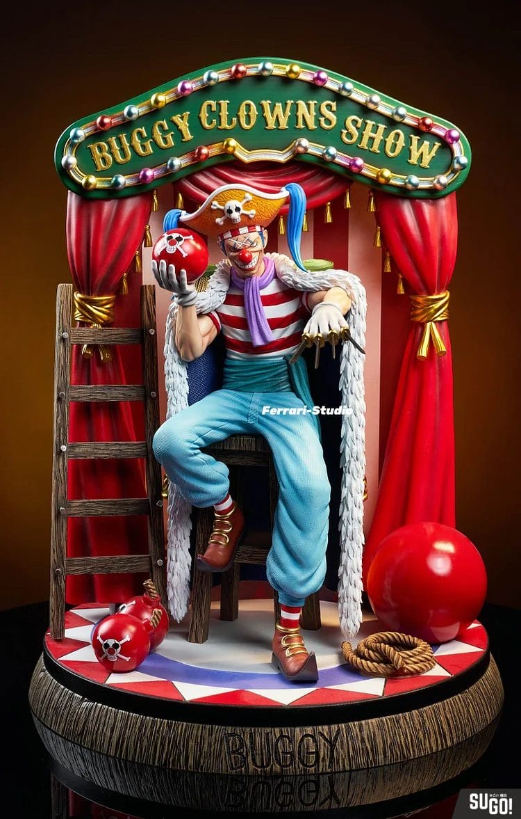 Ferrari Studio One Piece Buggy GK Statue - Sugo Toys | Action Figures ...