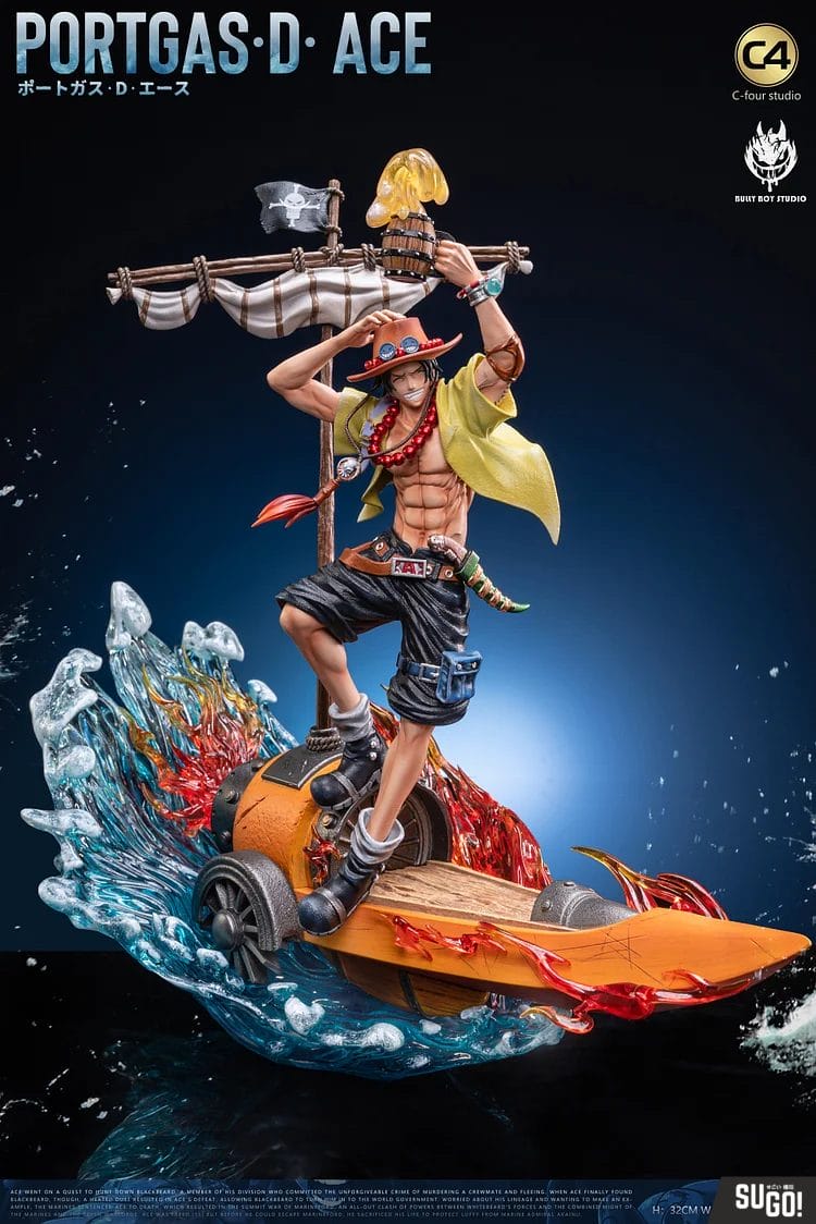 BBS Studio & C4 Studio One Piece Portgas·D·Ace POP GK Statue - Sugo ...