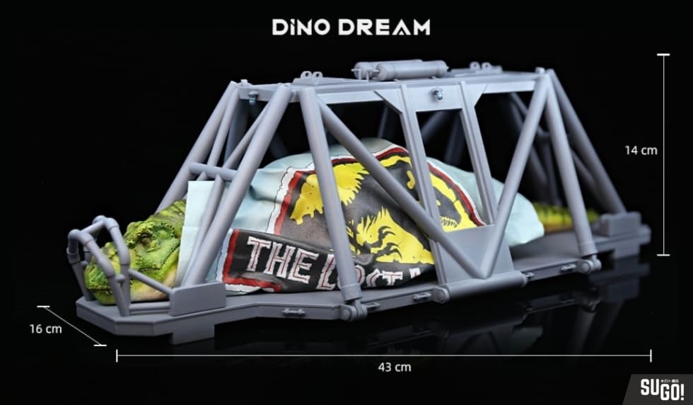 Dino Dream Jurassic Park Sleeping T-Rex Cage 1/30 Scale Figure - Sugo ...