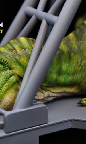 Dino Dream Jurassic Park Sleeping T-Rex Cage 1/30 Scale Figure - Sugo ...