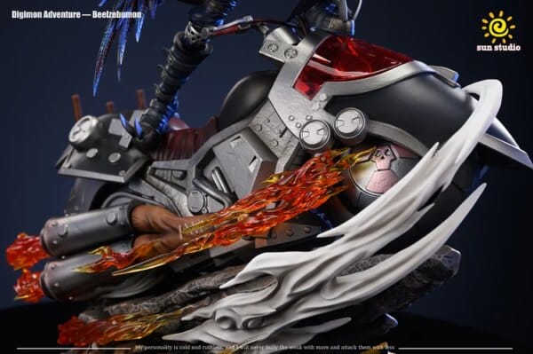 Sun Studio Digimon Beelzebumon Burst Form + Motorcycle MH 44cm(H) GK ...