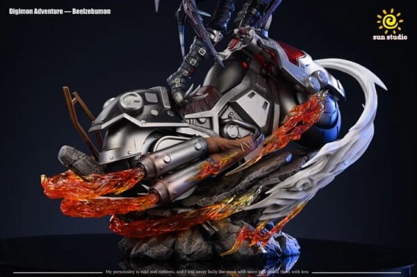 Sun Studio Digimon Beelzebumon Burst Form + Motorcycle MH 44cm(H) GK ...