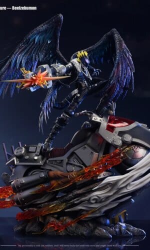 Sun Studio Digimon Beelzebumon Burst Form + Motorcycle MH 44cm(H) GK ...