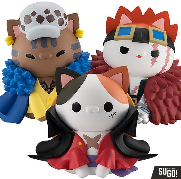 MegaHouse Mega Cat Project One Piece Nyantomo Big Nyan Piece Nyan ...