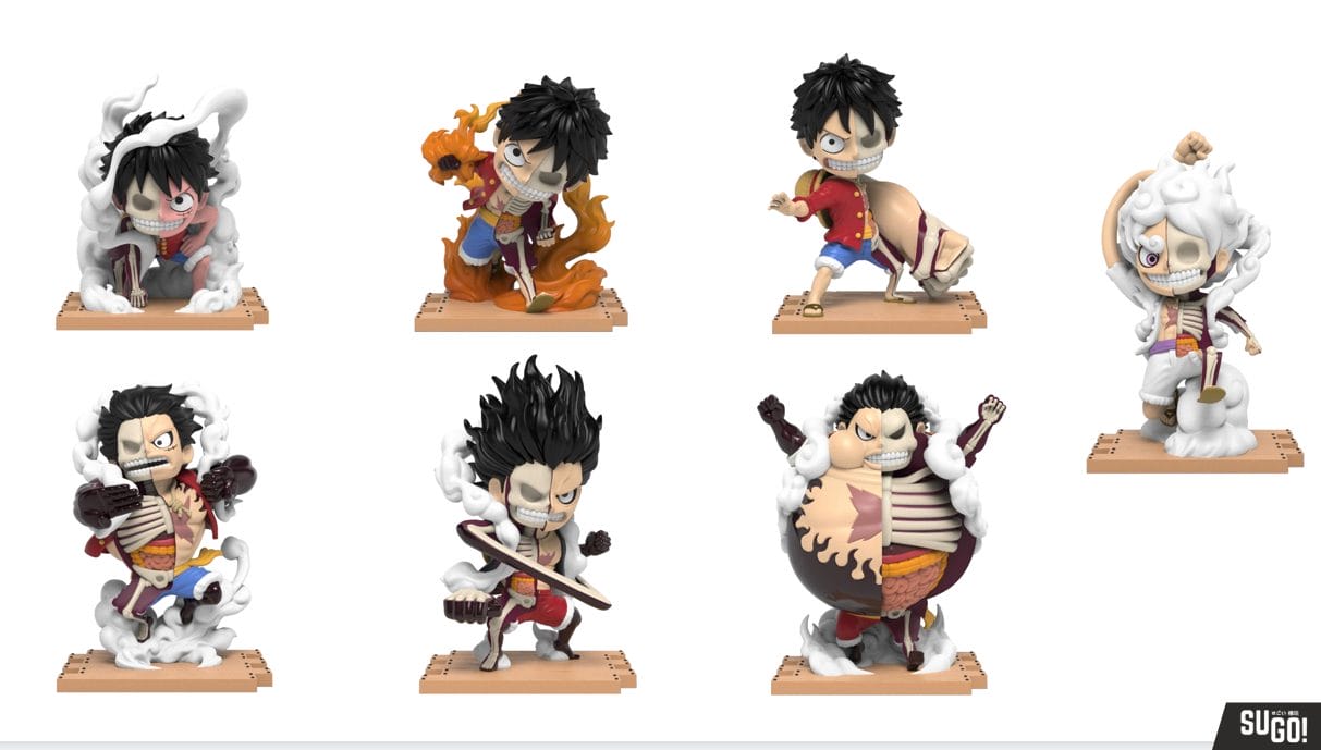 Mighty Jaxx One Piece Luffy Blind Box (One Random Box) PVC Figure ...