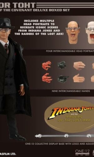Mezco Toyz Raiders of The Lost Ark One:12 Collective Major Arnold Toht ...