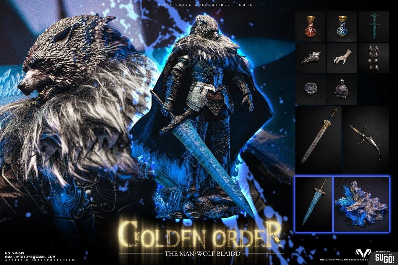 VTS Toys Blaidd Set Golder Order The Man-wolf Blaidd Action Figure ...