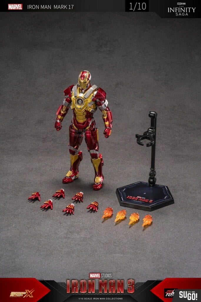 ZD Toys Marvel Mark Xvii MK17 Iron Man 1/10 Action Figure - Sugo Toys ...