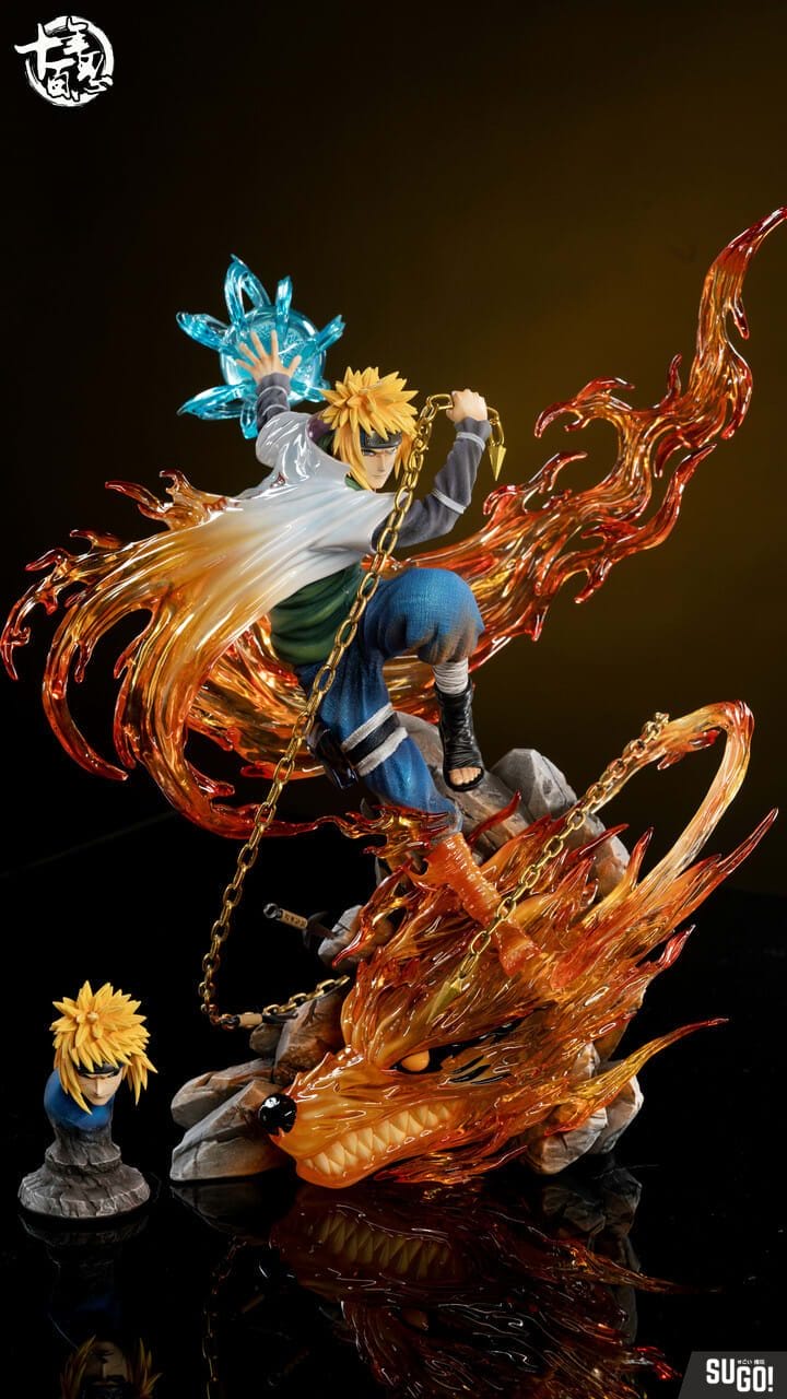 SNBR Studio Naruto Namikaze Minato With 2 Heads 28cm(H) GK Statue ...