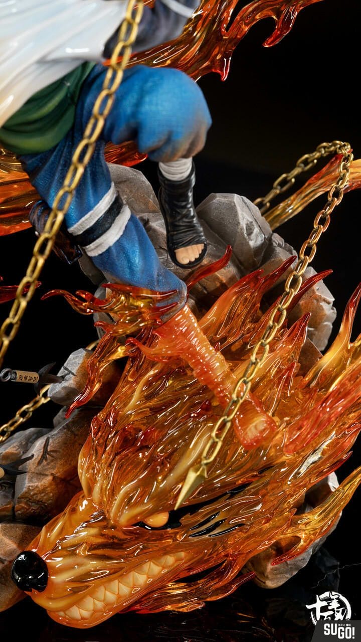 SNBR Studio Naruto Namikaze Minato With 2 Heads 28cm(H) GK Statue ...