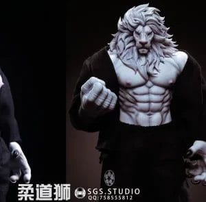 SGS Studio Other Series Judo Lion 37cm(H) Black Ver. GK Statue - Sugo Toys | Australian Premium ...