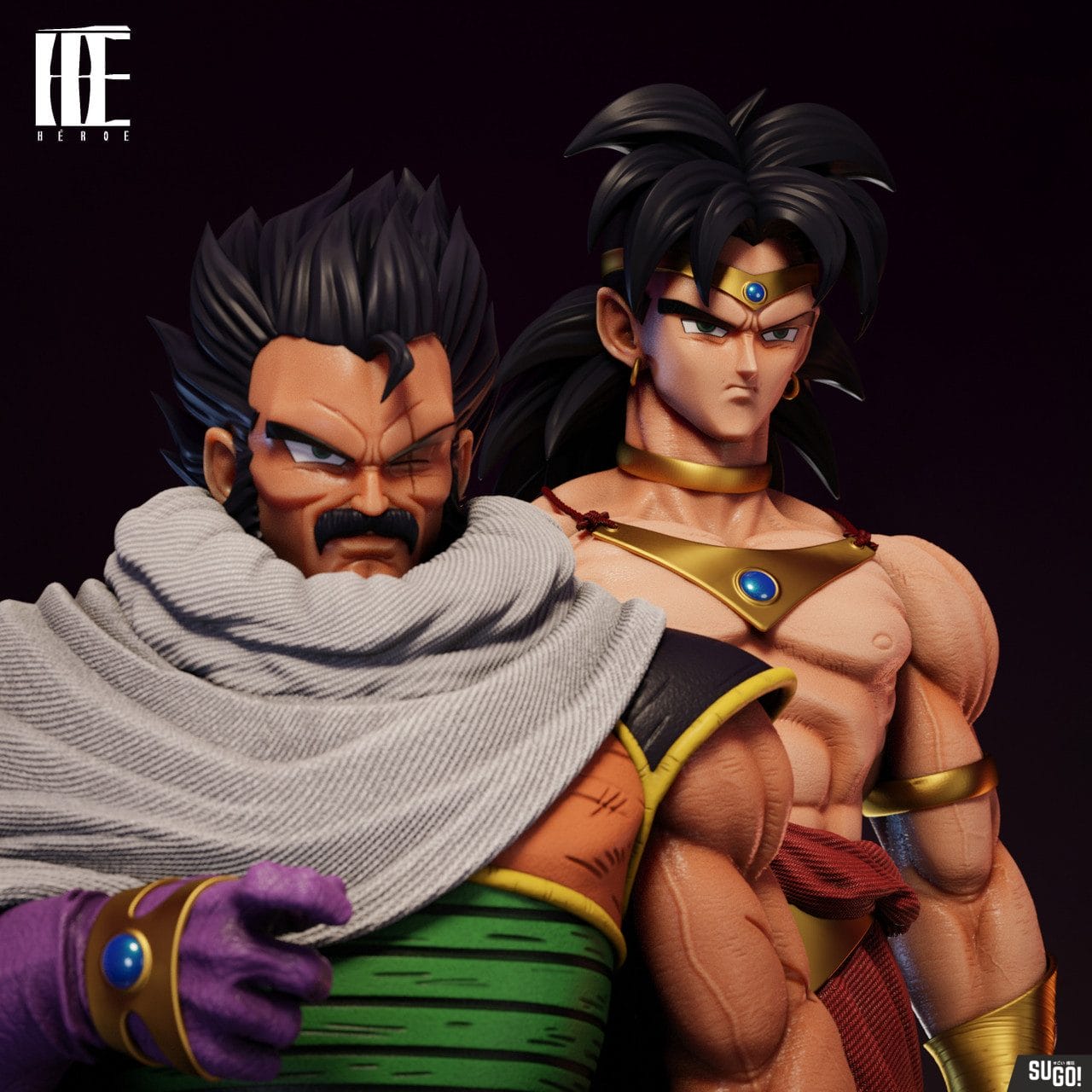 Heroe Collectibles Dragon Ball Broly& Paragus 1/4 GK Statue - Sugo Toys ...