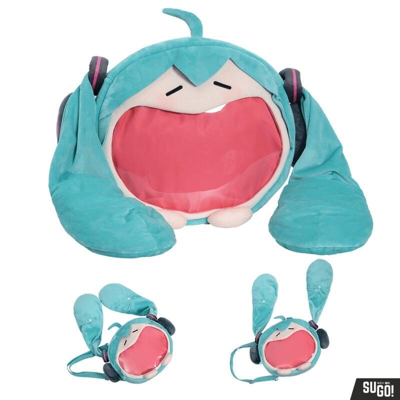 BEMOE Hatsune Miku Cute Series Soft And Squishy Smile 4-Ways Storage ...