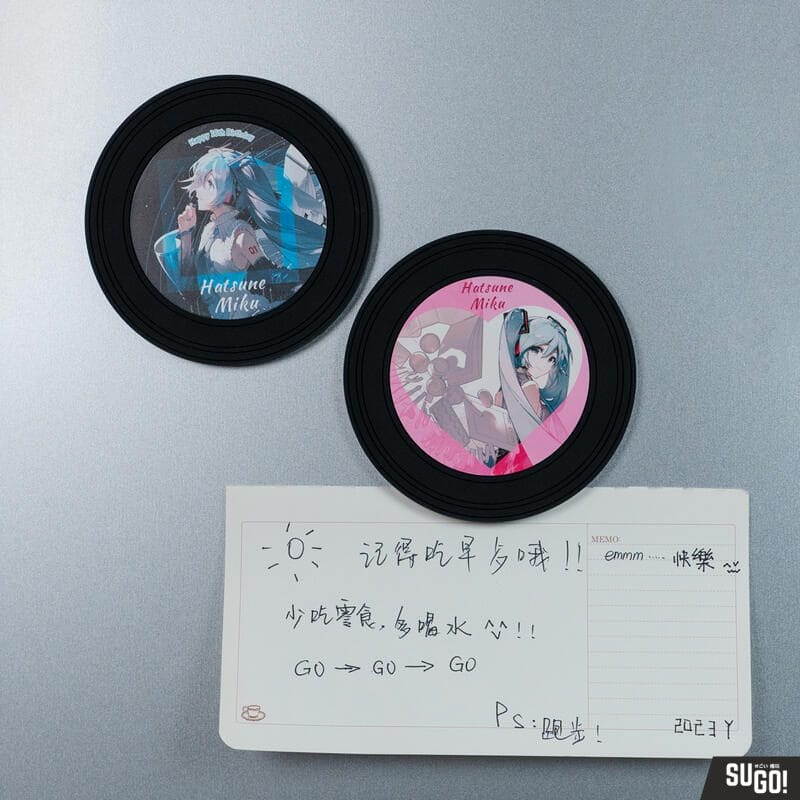 Moeyu Vocaloid Hatsune Miku 16th Anniversary Refrigerator Stickers Pink ...