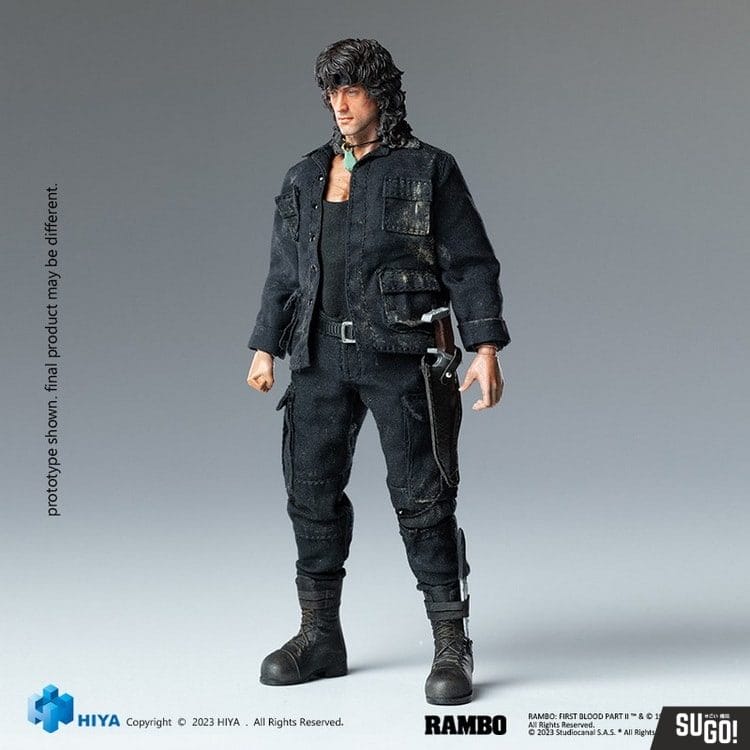 HIYA Exquisite Super First Blood 3 Rambo 1/12 Action Figure - Sugo Toys ...