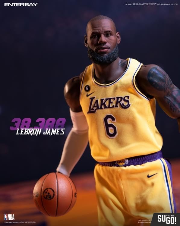 Enterbay NBA Real Masterpiece Series Lebron James (38388 Points) 1/6 ...
