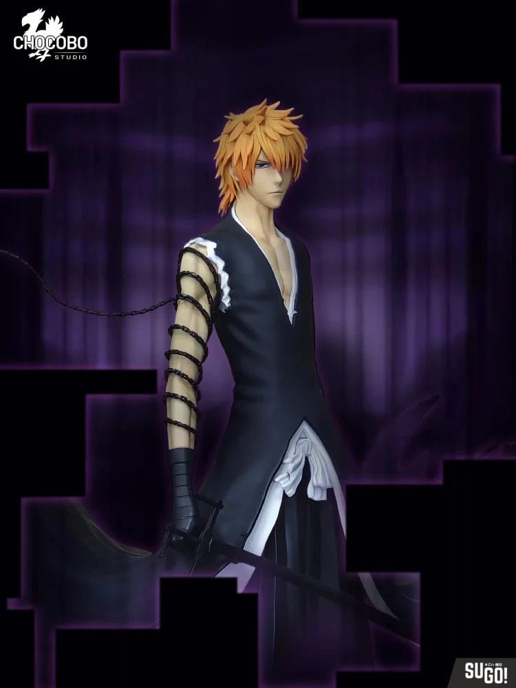 CHOCOBO Studio Bleach Chain Ichigo Kurosaki DX Ver. 1/6 GK Statue ...