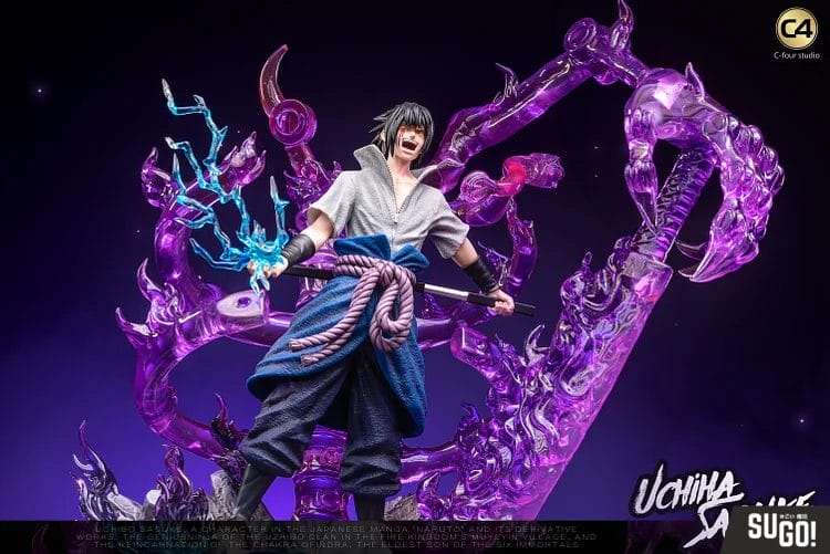 C4 Studio Naruto The Laughing Four #2 The Laughing Sasuke 1/6 GK Statue ...