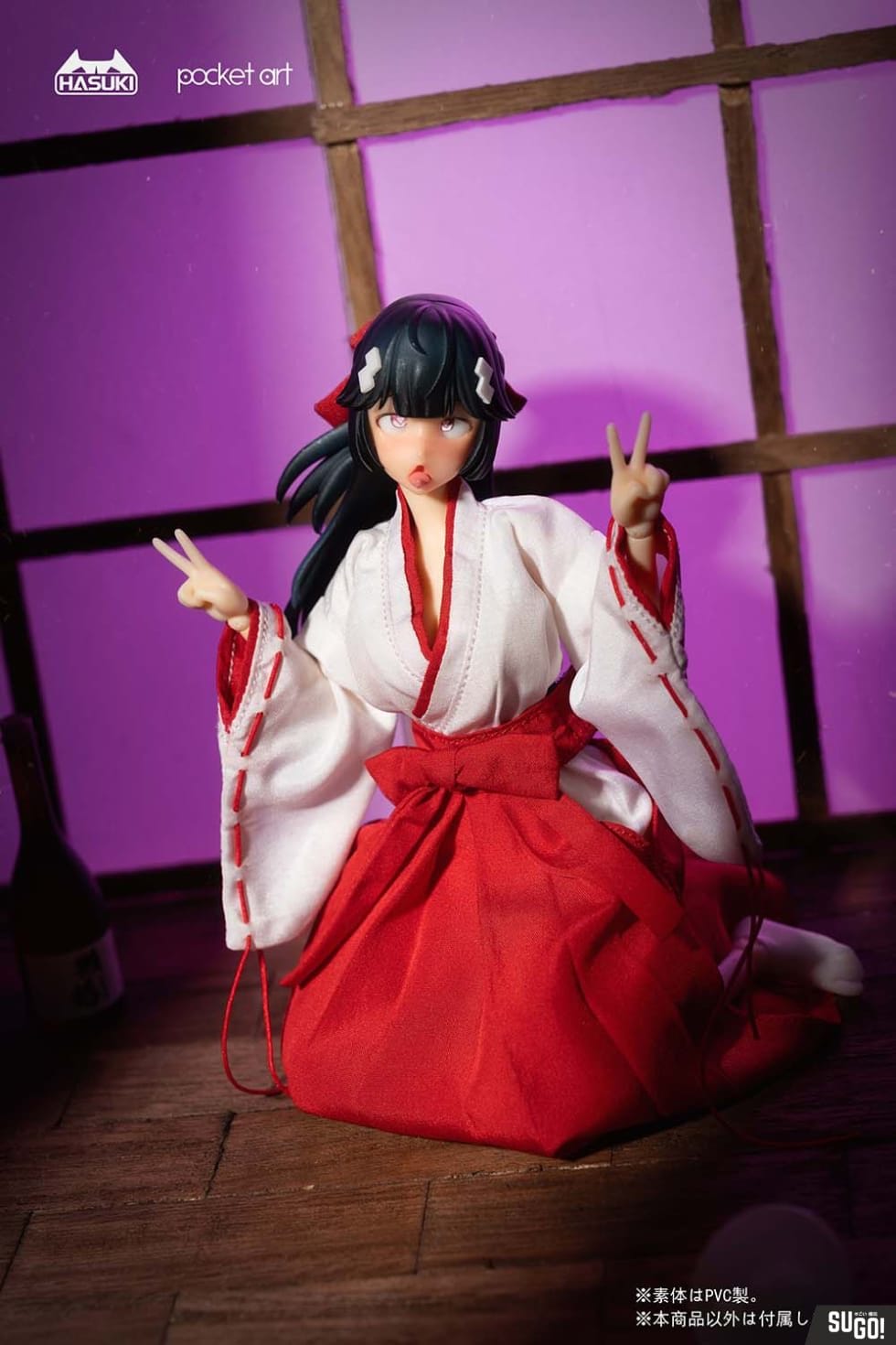 HASUKI Pocket [18+] Art Series PA005 Exorcism Shrine Maiden Tsubaki 1/ ...