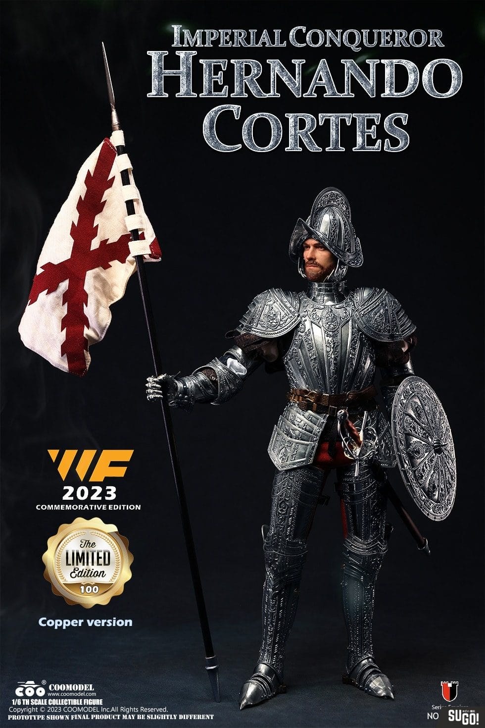 Coomodel SE2302 Imperial Conquistador Hernan Cortes (WF Cupronickel ...