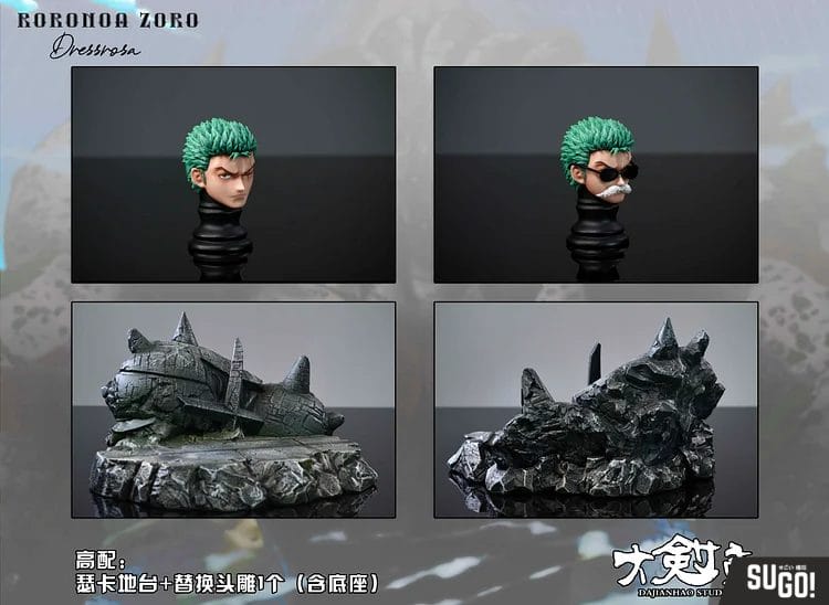 DaJianHao Studio One Piece Popmax Scale Zoro EX Ver. 26cm(H) GK Statue ...