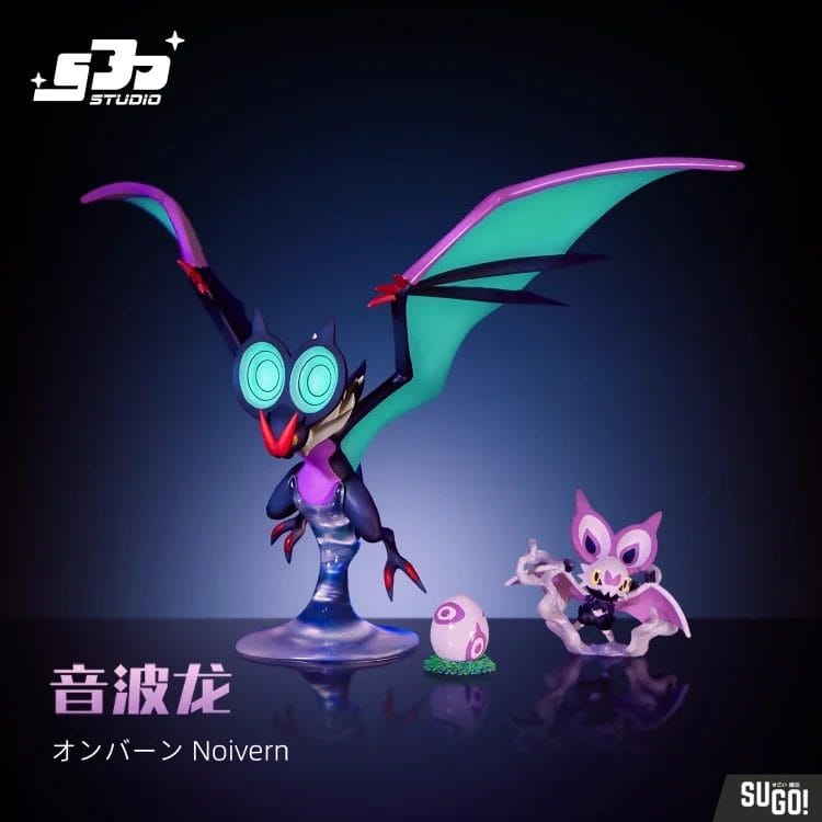 SJD Studio Pokemon World Zukan Evolution of Noivern Set Resin Ver. A 1/ ...
