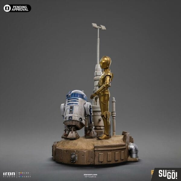 Iron Studios Star Wars: A New Hope C-3PO And R2-D2 Deluxe Art Scale ...