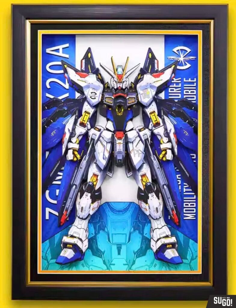 YZJ Studio Gundam Strike Freedom 3D Premium Framed Artwork - Sugo Toys | Action Figures ...