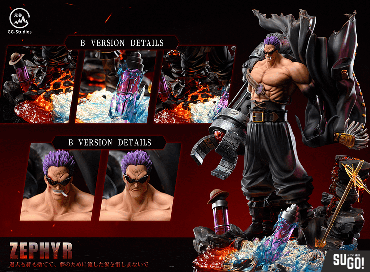 GG Studio One Piece Boss#2 Zephyr Ver. B With Upgrade Pack GK Statue ...