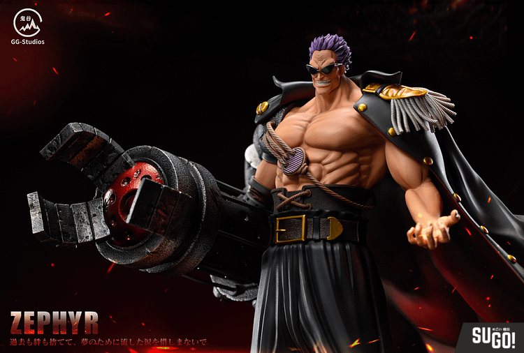 GG Studio One Piece Boss#2 Zephyr Ver. A With Upgrade Pack GK Statue ...