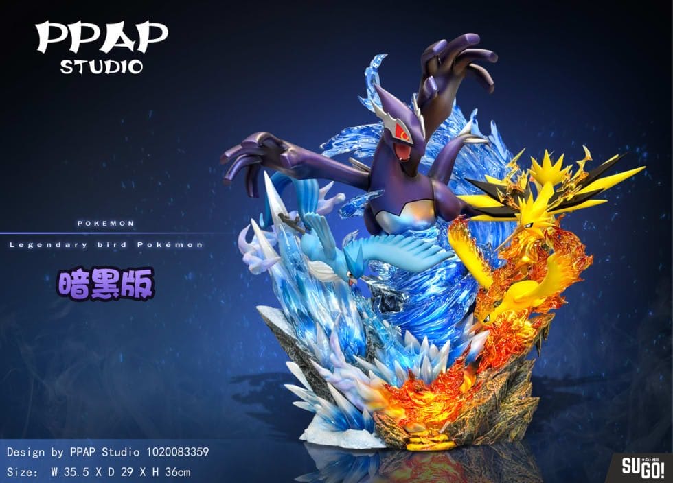 PPAP Studio Pokemon Legendary Bird 36cm(H) Black Ver. GK Statue - Sugo Toys | Australian Premium ...