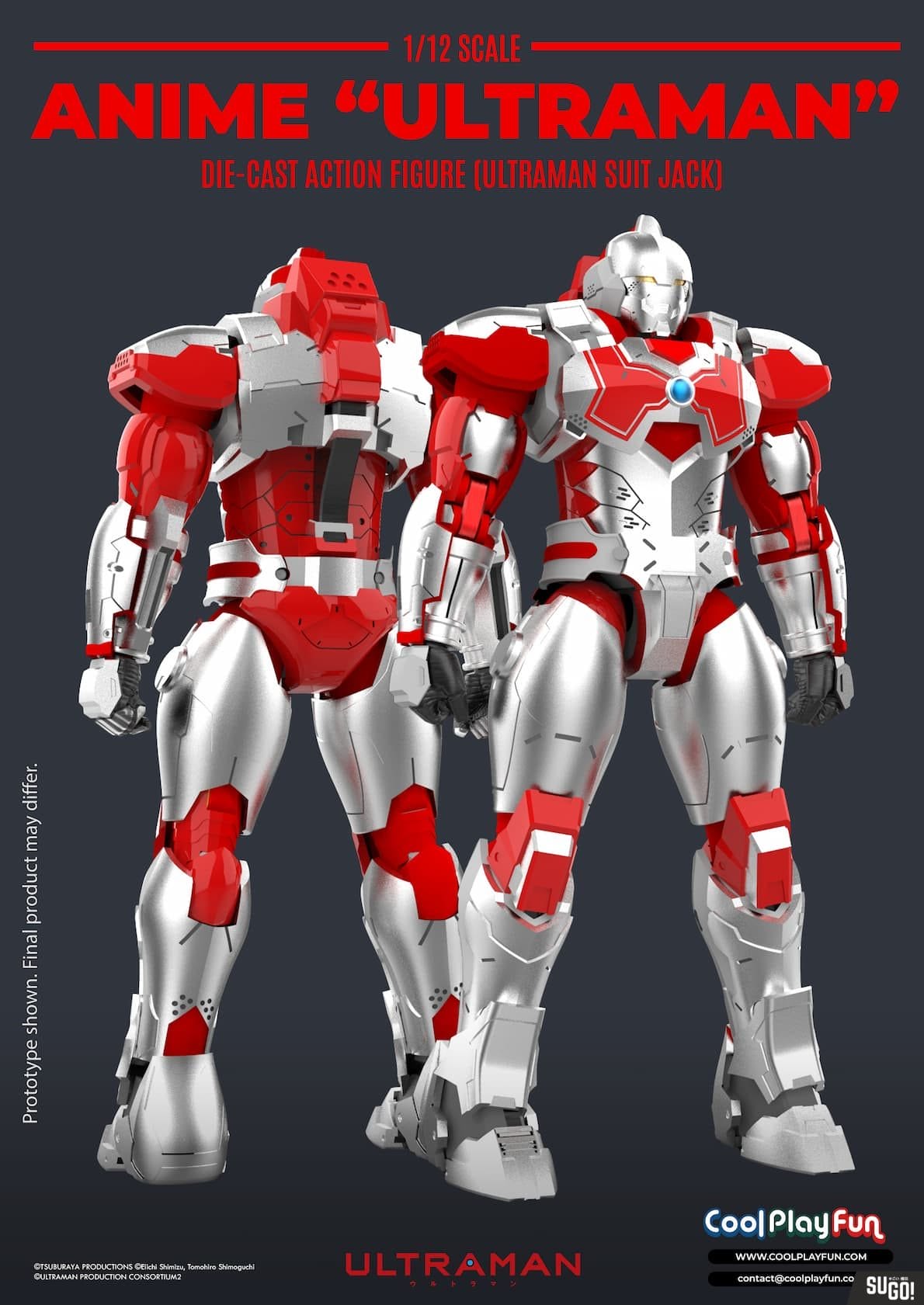 Coolplay Fun Anime “ULTRAMAN” Die-cast (ULTRAMAN Suit JACK) 1/12 Scale ...