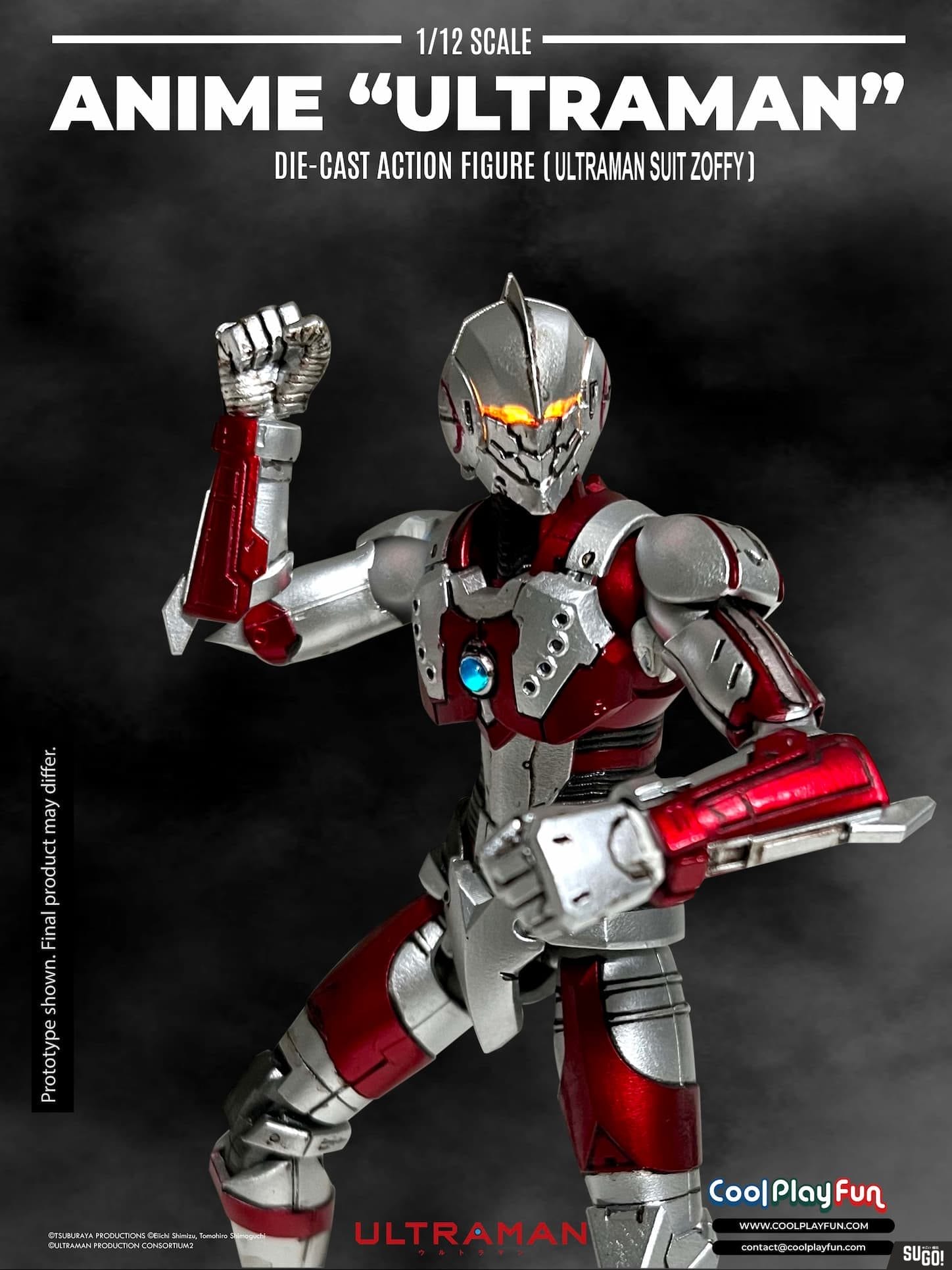 Coolplay Fun Anime Ultraman Die-cast (ULTRAMAN Suit ZOFFY) 1/12 Scale ...