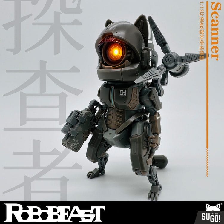Robobeast Neko Action 1/12 Action Figure - Sugo Toys | Action Figures ...
