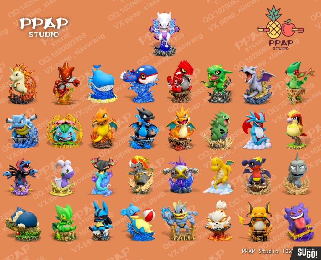 PPAP Studio Pokemon Fatty Mewtwo 11.5cm(H) GK Statue - Sugo Toys | Australian Premium ...