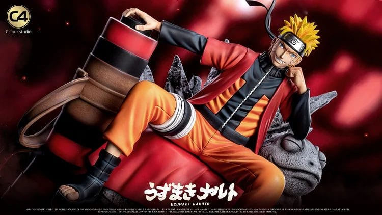 C4 Studio Naruto Sitting Pose #3 Sitting Naruto 1/6 GK Statue - Sugo ...