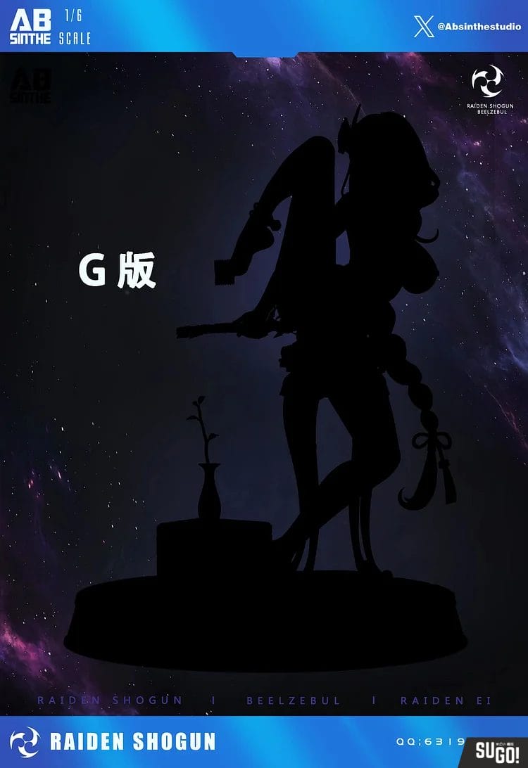 ABsinthe Studio [18+] Genshin Impact Raiden Shogun G Ver. 1/6 GK Statue ...