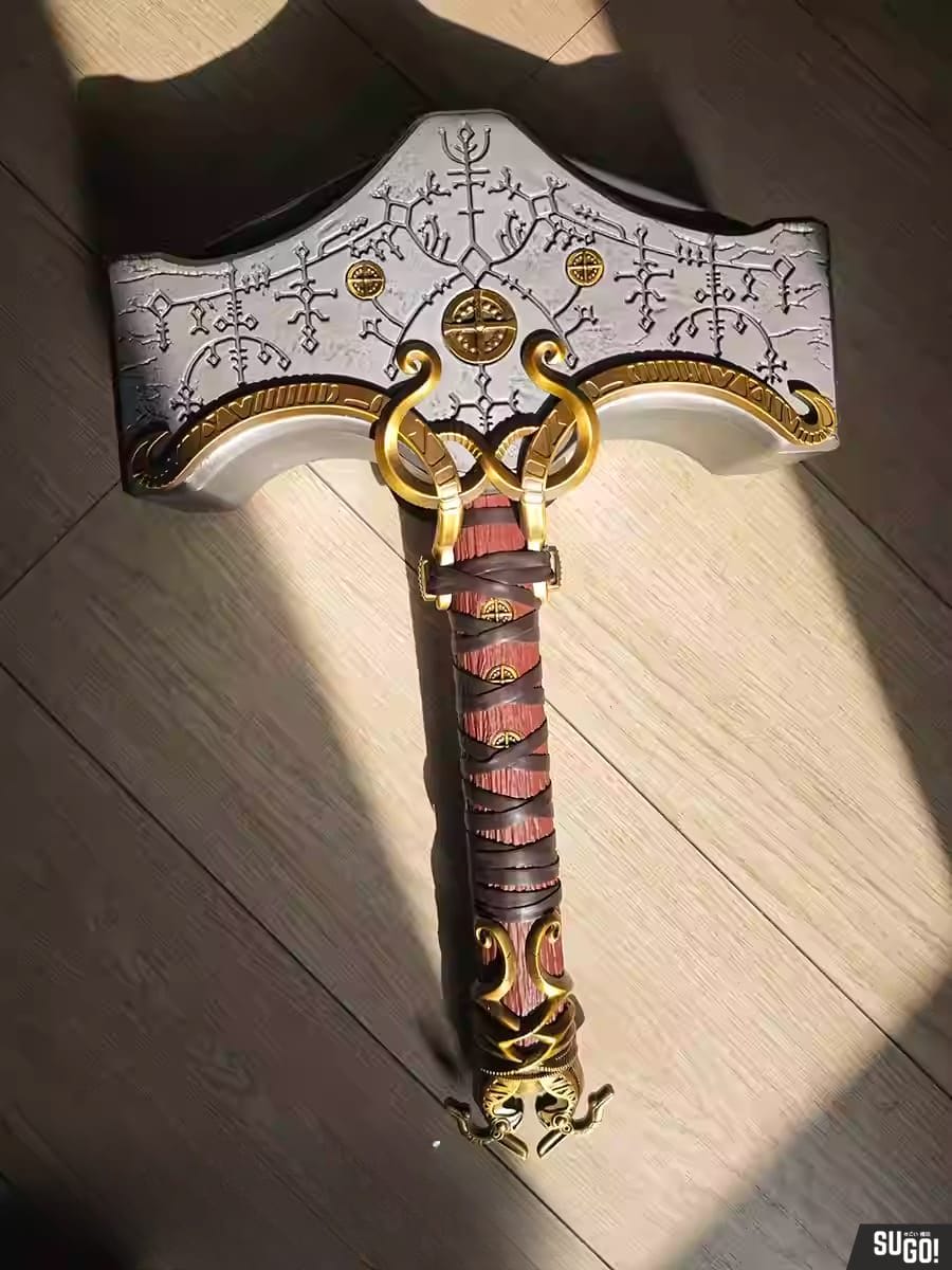 HCMY Studio God of War Thor Mjolnir Hammer Diecast Replica [Bonus Base ...