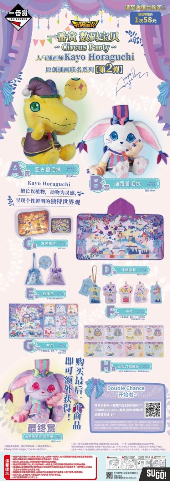 [Play Online] Ichiban Kuji Digimon Circus Party Vol. 2 KJ625WQ - Sugo ...