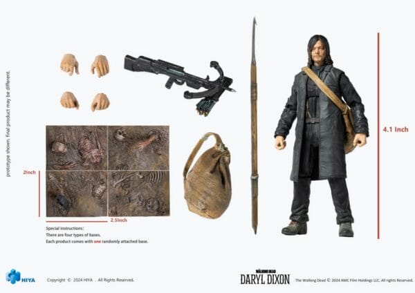 Hiya Toys The Walking Dead: Daryl Dixon Darryl EMW0305 1/18 Action ...
