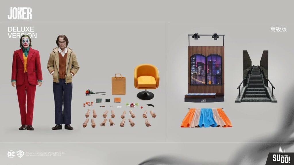 Queen Studios Inart DC Joker (JOAQUIN PHOENIX) Deluxe Ver. 1/6 Action ...