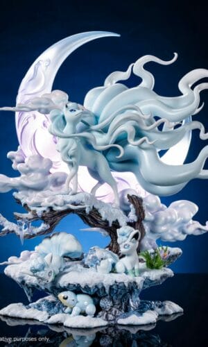 Moon Shadow Studio Ice Ninetales & Vulpix 32cm(H) GK Statue - Sugo Toys ...