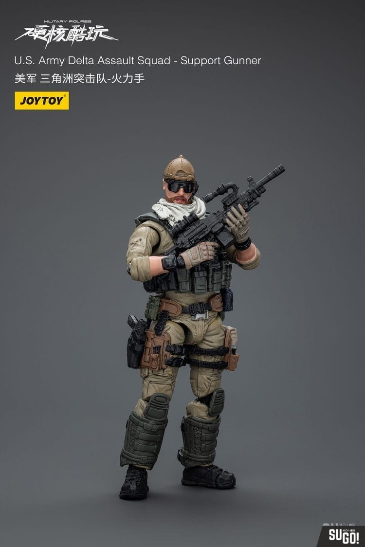 Joy Toy JT9558 U.S. Army Delta Assault Squad-Support Gunner Action 1/18 ...
