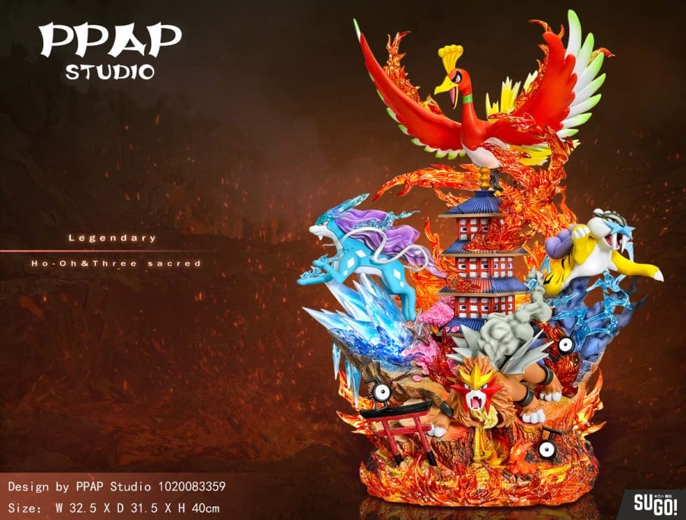 PPAP Studio Ho-oH & Three Sacred GK Statue - Sugo Toys | Australian Premium Collectable Store