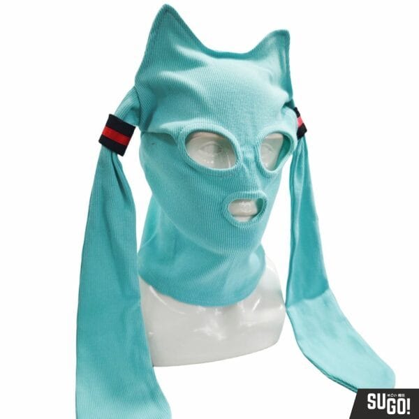 Anime Hatsune Miku Style Face Cover Cosplay Mask (Upgraded Ver.) - Sugo ...